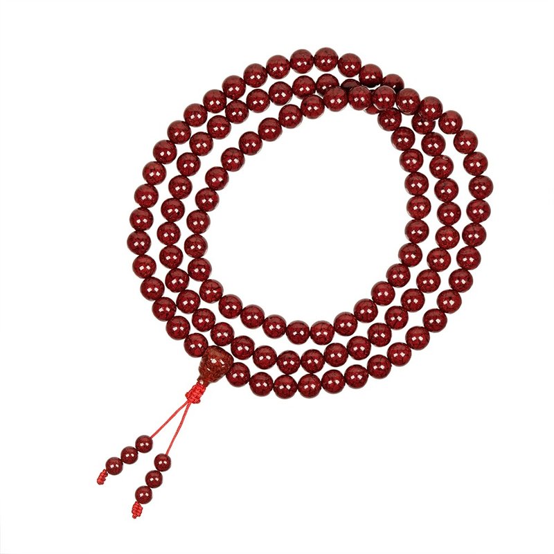 【正佳珠寶】原礦晶體硃砂 8mm 108顆 晶體砂 硃砂念珠佛珠 正佳珠寶 Gemsrich Jewelry｜手鍊/手環人氣榜 - Pinkoi