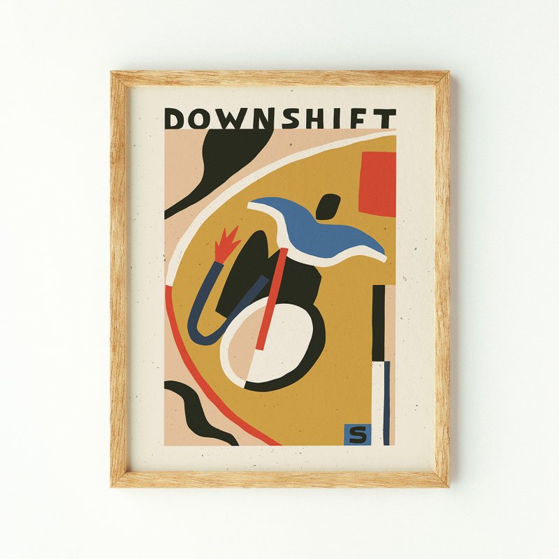 Downshift 退檔 - 印刷畫/海報 salmo｜海報/掛畫/掛布人氣榜 - Pinkoi