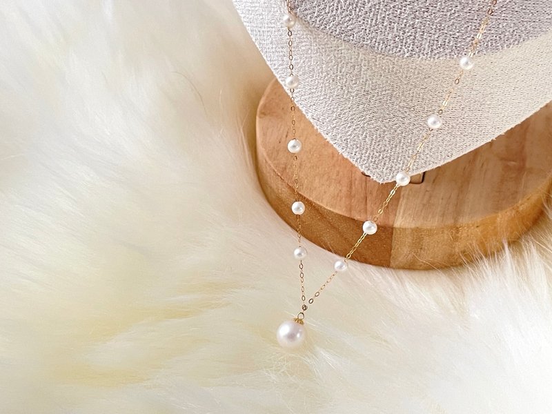 10+1的浪漫 天然海水珍珠 akoya 18K金 項鏈 Athena珍珠設計｜項鍊人氣榜 - Pinkoi