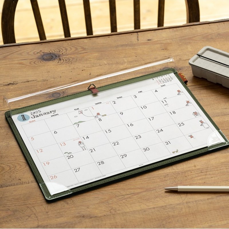 MIDORI 2025 桌上/壁掛兩用月曆 (A4) 歐吉桑 MIDORI｜日曆/月曆/年曆人氣榜 - Pinkoi