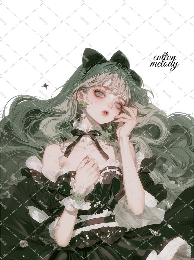 original sticker no.2358 人物ステッカー オリジナルステッカー オリジナル人物ステッカー 装飾ステッカー cotton melody cotton-melody｜貼紙人 ...