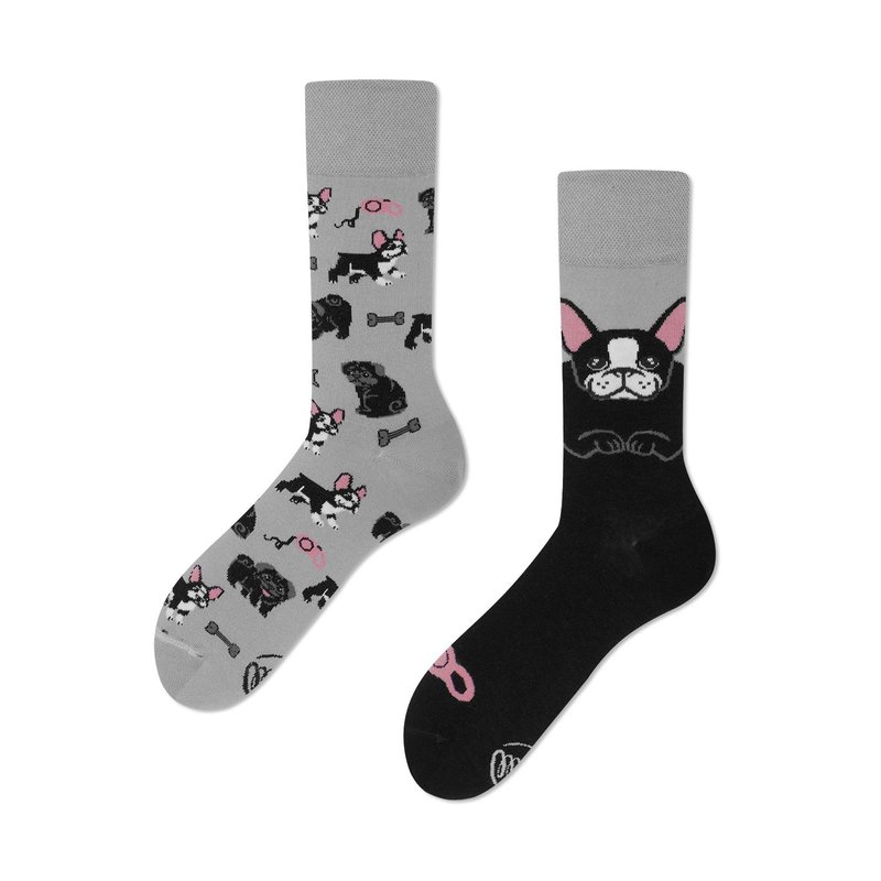 Tiny Little Dogs Mismatched Adult Crew Sock - Shop Many Mornings Socks - Pinkoi