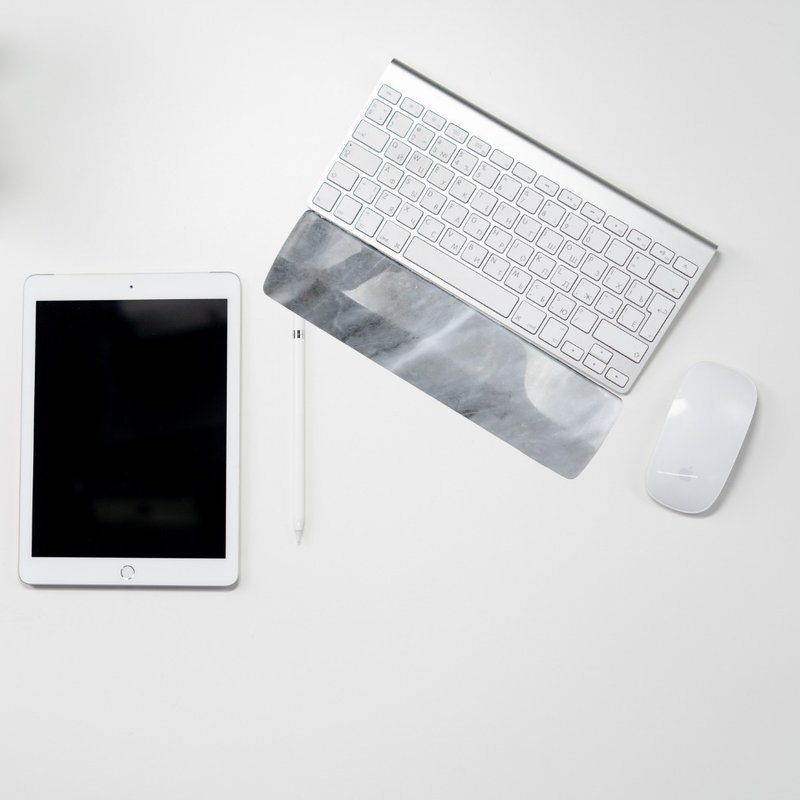 Mousse Blue Gray-Keyboard Hand Holder-Stone Hand Hold Marble Mechanical ...