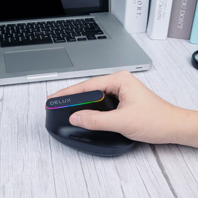 DeLUX M618DB 雙模無線垂直光學滑鼠 DELUX 授權經銷｜電腦配件人氣榜 - Pinkoi