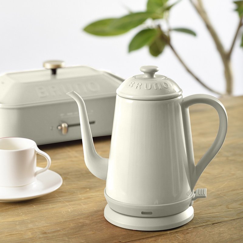 Japan BRUNO Retro Hand-made Quick-cooking Pot (Classic White) Warm ...