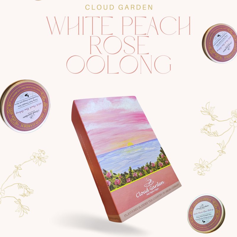 CLOUD GARDEN【調味茶】白桃玫瑰烏龍茶 50g 小茶罐 CLOUD GARDEN | 雲上喝茶｜茶葉/茶包/水果茶人氣榜 - Pinkoi