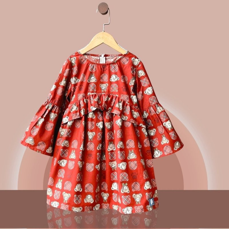 英倫小熊 - 波士頓女孩洋 波卡先生 Mr.poca｜女童洋裝/裙子人氣榜 - Pinkoi