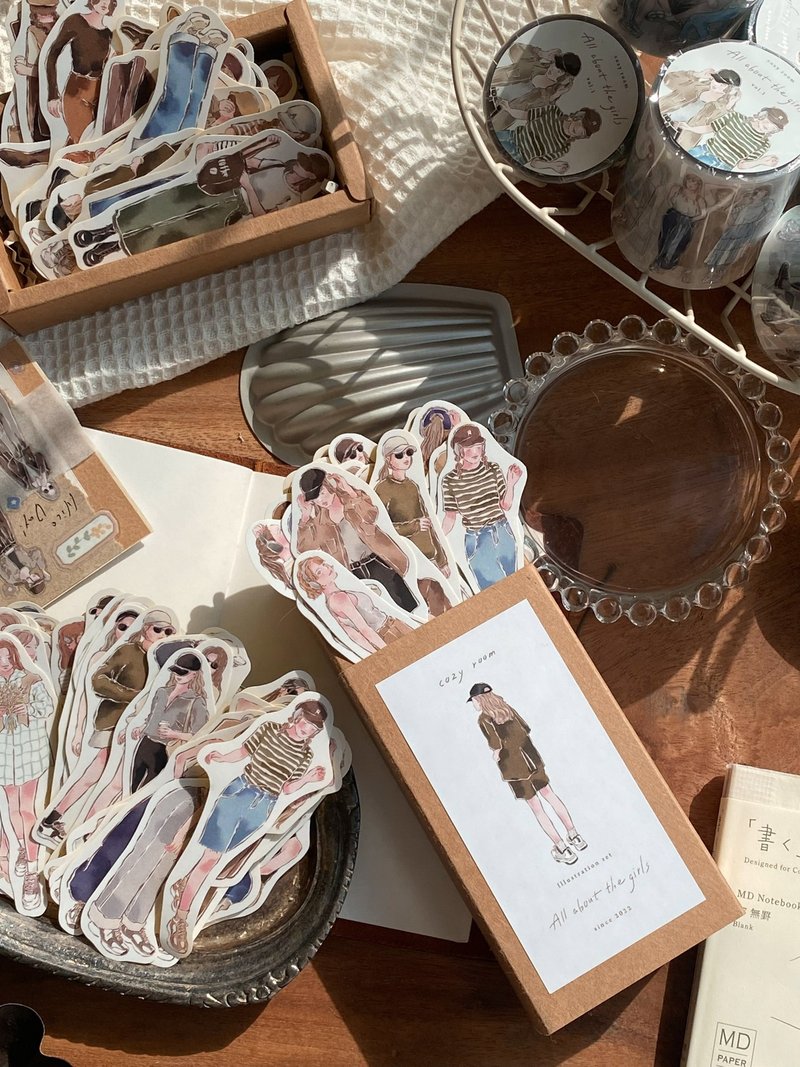 Cozyroom/Women's sticker gift box 100 pieces/sticker pack/handbook ...