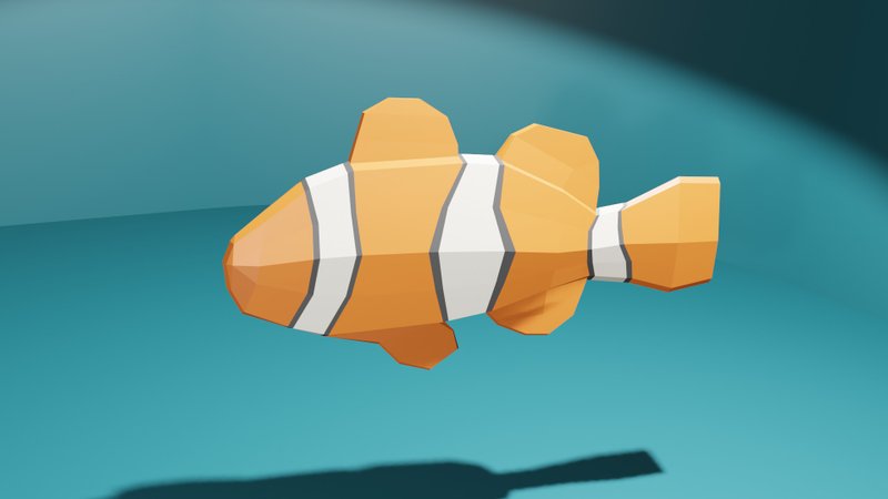 【數位】Fish Nemo, 3d Model, PaperCraft, LowPoly PaperCraft｜圖文模板設計人氣榜 - Pinkoi