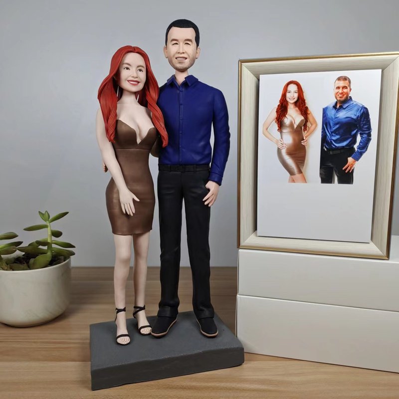 客制化人物公仔 結婚 周年紀念 禮物 訂制 3D人偶 人像畫 似顏繪 uDesign優湛｜玩偶/公仔人氣榜 - Pinkoi