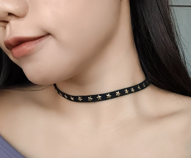 Suede choker necklace store