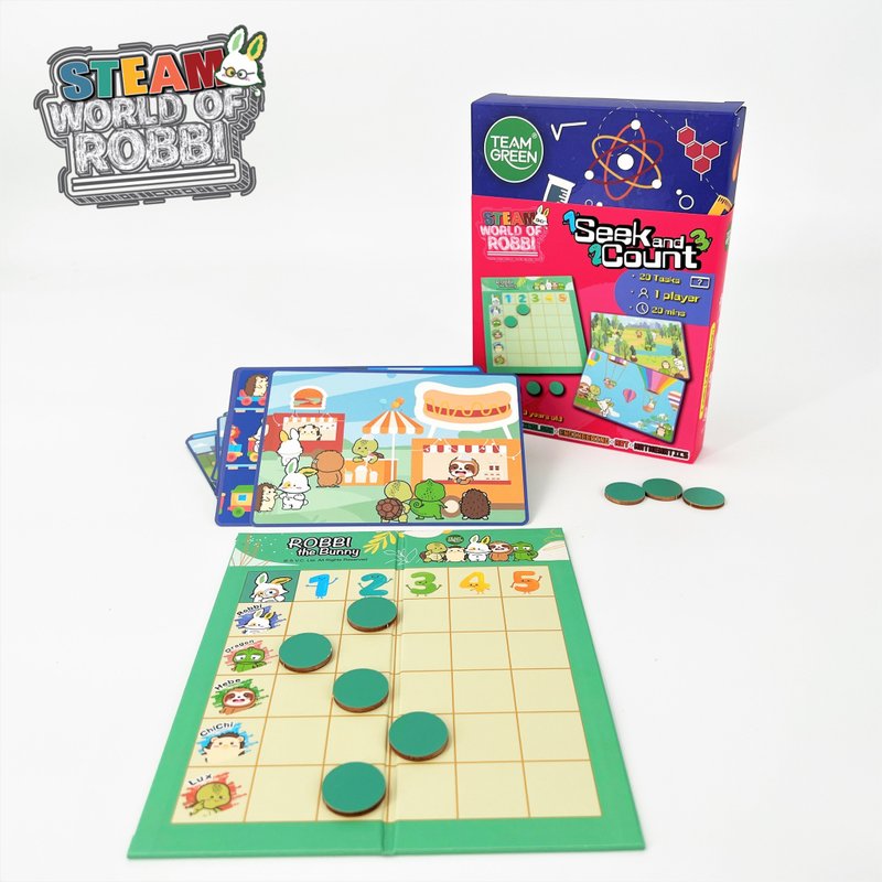 【哈比兔STEAM系列】數迷藏 Team Green｜寶寶/兒童玩具/玩偶人氣榜 - Pinkoi