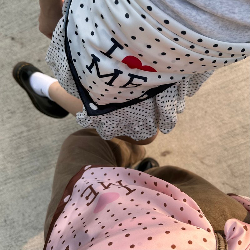 I HEART ME POLKA DOT SCARF (multi use for neck, shoulder, chest wrap) sunscreme｜絲巾人氣榜 - Pinkoi