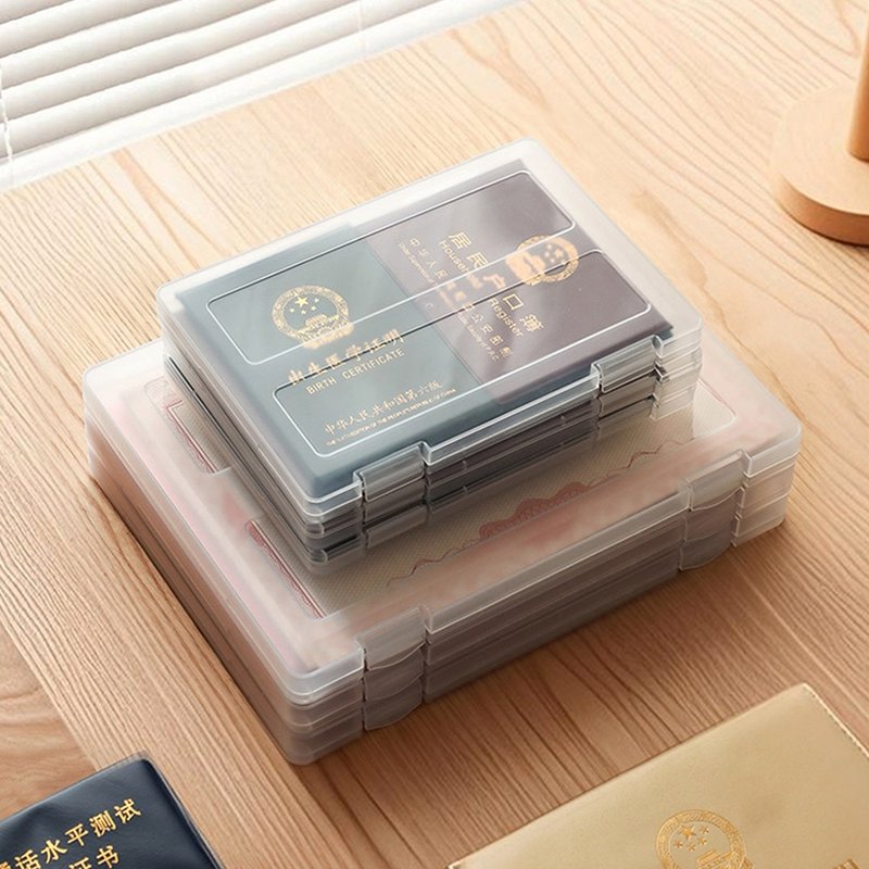 Japanese Frost Mountain PP Transparent A4 File Storage Box-3pcs - Shop ...