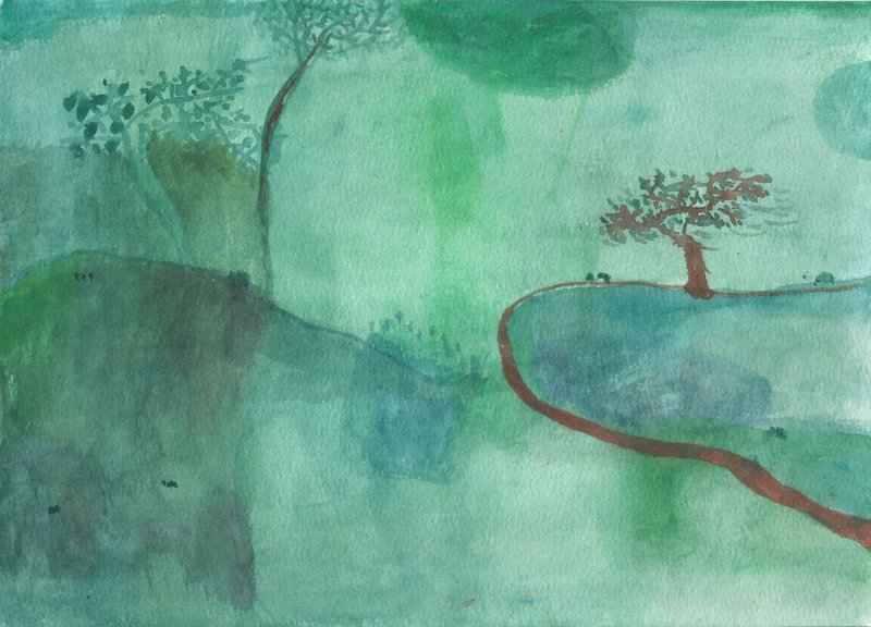 繪畫作品--幽微的綠 cyLee｜海報/掛畫/掛布人氣榜 - Pinkoi