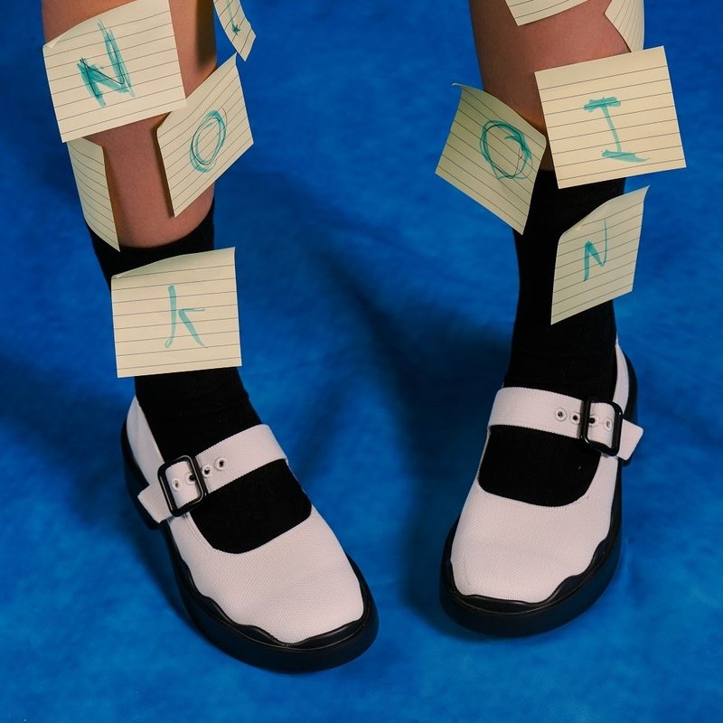 經典花瓣厚底鞋 奶油白 | inooknit 專為亞洲女生設計的針織鞋 inooknit｜女牛津鞋/樂福鞋人氣榜 - Pinkoi