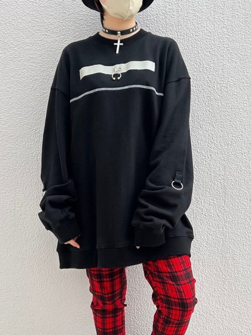 BIGプルオーバー/ブラック/Fサイズ/hellcatpunks/hcp-po-0016 - 設計館 hellcatpunks 女上衣/長袖上衣 - Pinkoi