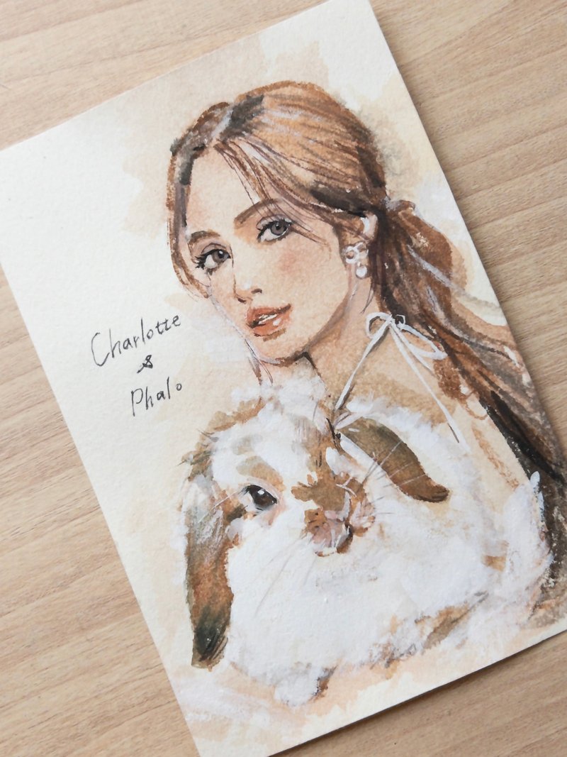 A4尺寸客製人物肖像-含框 Starry.color肖像工作室｜寵物畫｜人像畫｜客製訂製｜似顏繪/客製畫人氣榜 - Pinkoi