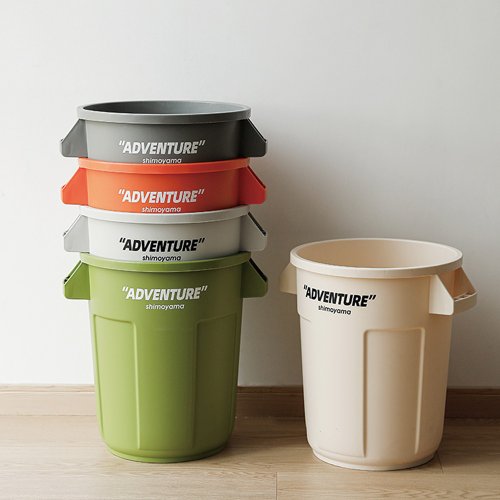 Japan Frost Mountain Round Multifunctional Storage Bucket/Trash Can-24L ...