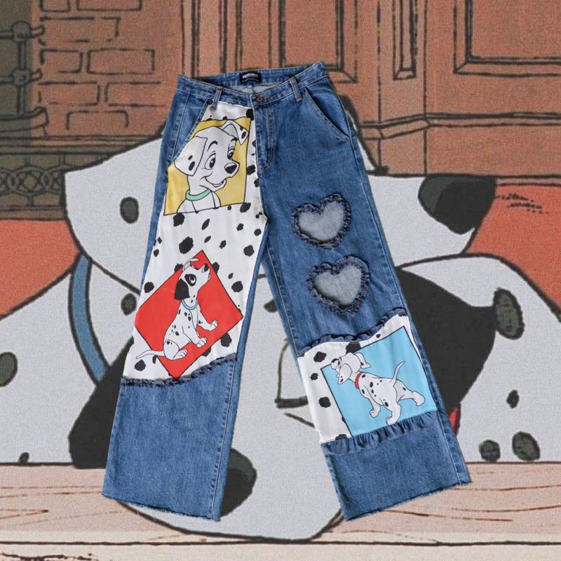 CASSIE JEANS 101 dalmatians magnolia coco｜男長褲/休閒褲人氣榜 - Pinkoi