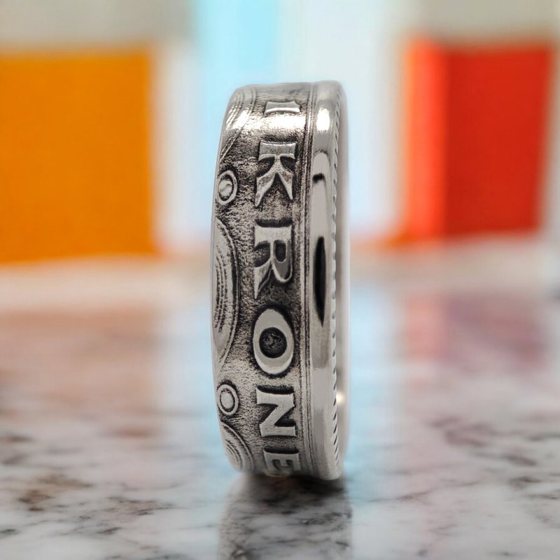Denmark 1 Krone Coin Ring, Denmark Ring Woman, Danmark Coin Ring ...