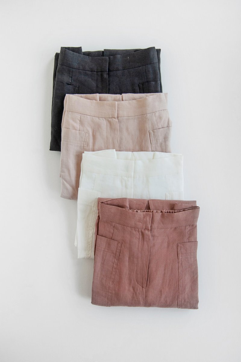 麻口袋細節裙 YUER 雨兒｜裙子/長裙人氣榜 - Pinkoi