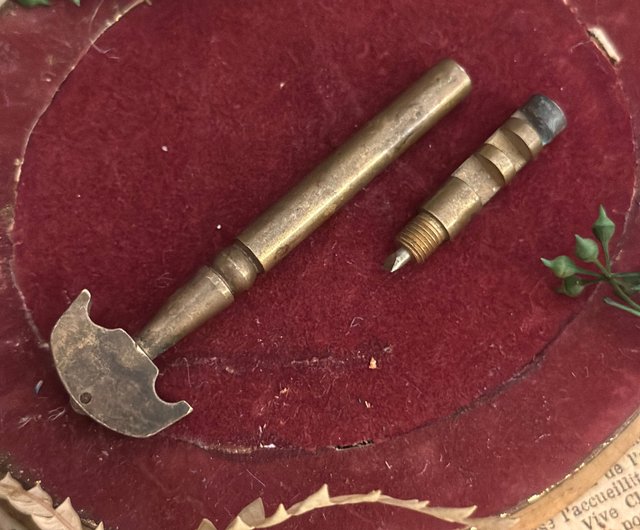 Rare and charming French antique tools Brass glass cutter Shop JSVS Antique Shop Items for Display Pinkoi