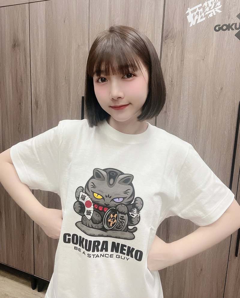 極楽設計黑貓厚磅短T GKRK極楽設計工作室｜男 T 恤人氣榜 - Pinkoi