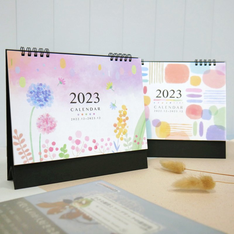 2023 Watercolor Triangular Table Calendar (25K) - Shop Joystar Giftware ...