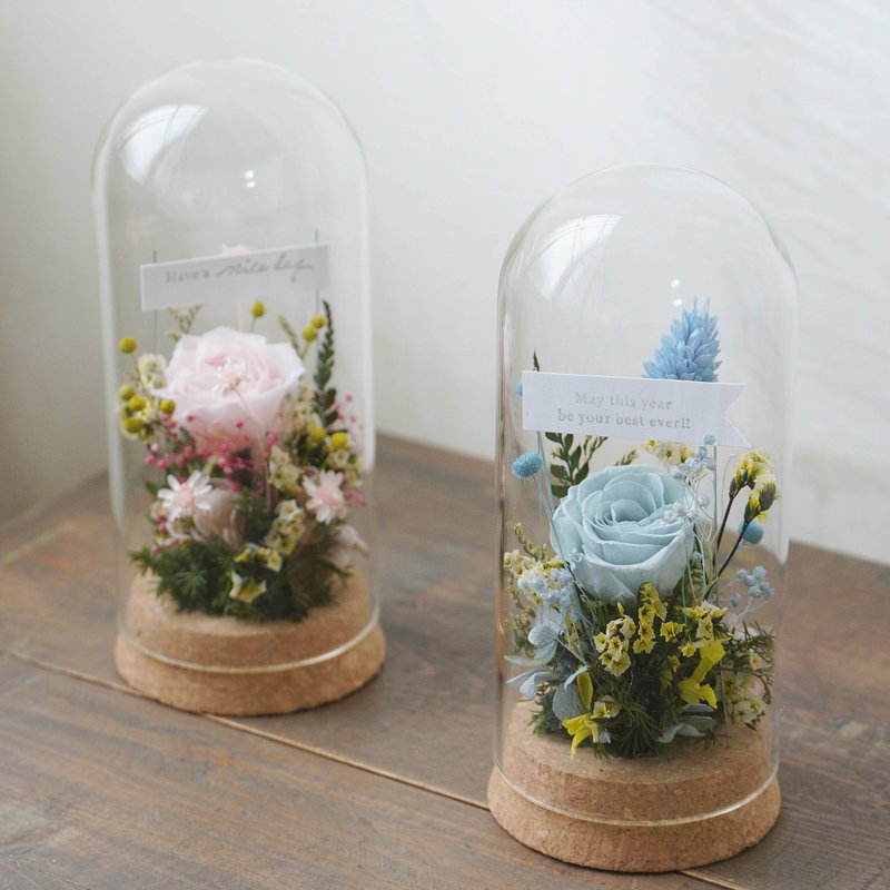 【DIY材料包】歐洲迷你花園永生玻璃座 / 附簡易說明書電子檔 SUN 風格花物｜花藝/盆栽/植栽人氣榜 - Pinkoi