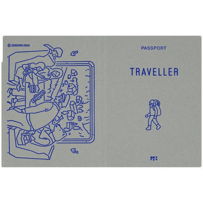 護照套 旅人 / 灰色 zero per zero 台灣代理｜護照夾/護照套人氣榜 - Pinkoi