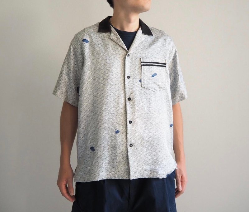 【日本製造】UMUI BLACK LABEL、絲綢襯衫、升級和服、男士開領襯 UMUI｜男襯衫/休閒襯衫人氣榜 - Pinkoi