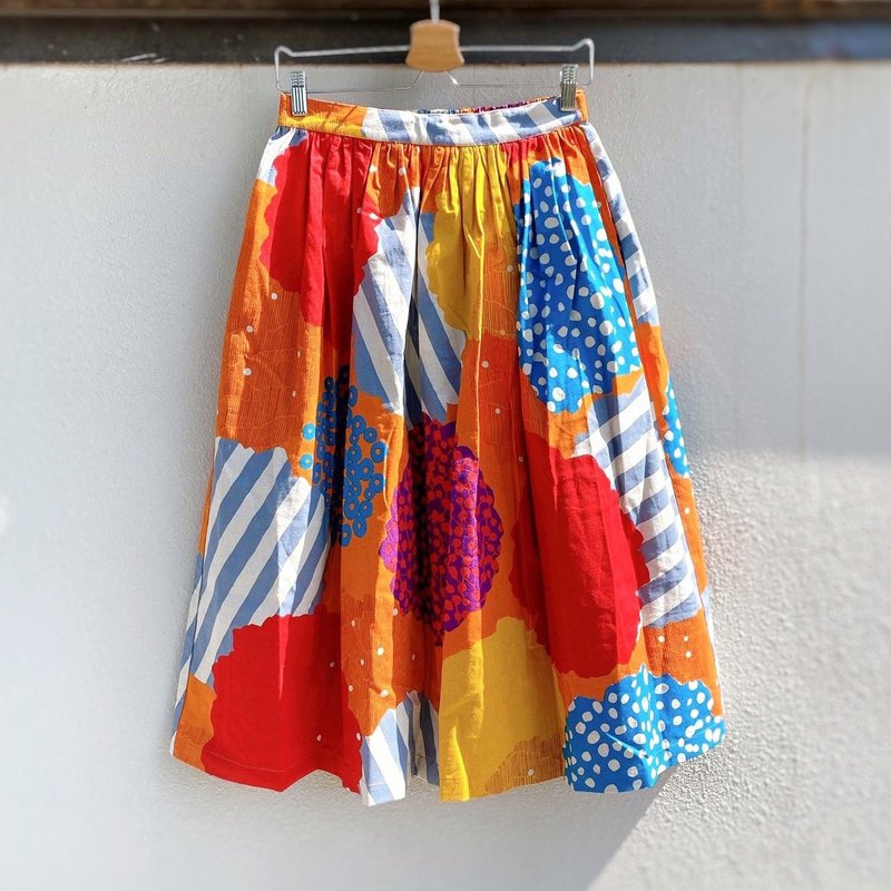 古家花球 橘 - 大人裙 波卡先生 Mr.poca｜裙子/長裙人氣榜 - Pinkoi