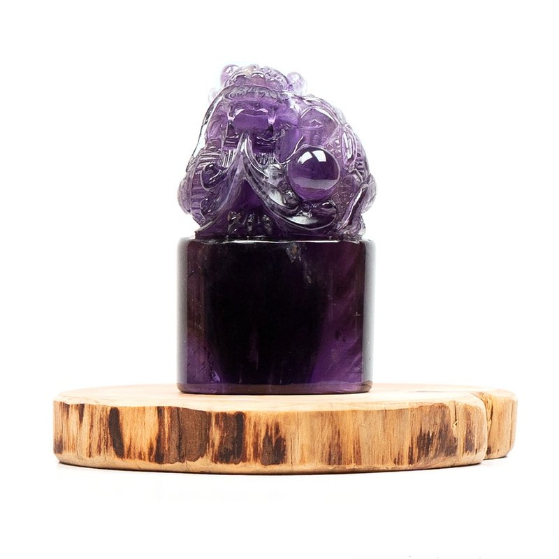 【正佳珠寶】紫水晶 頂級手工龍雕刻 170g 紫水晶雕刻擺件 正佳珠寶 Gemsrich Jewelry｜其他人氣榜 - Pinkoi