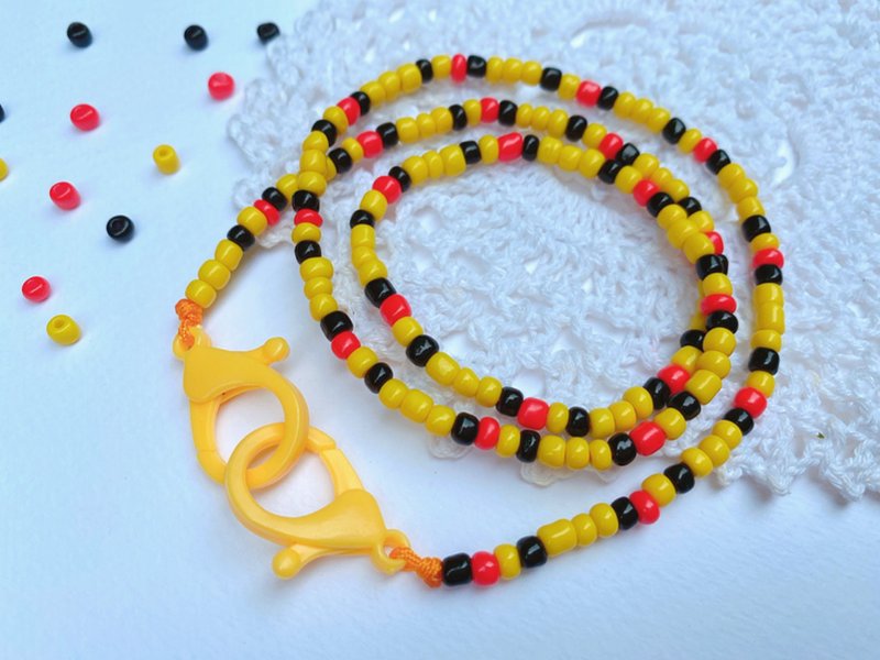 Fascinating work - childlike cartoon color mask chain glasses chain ...