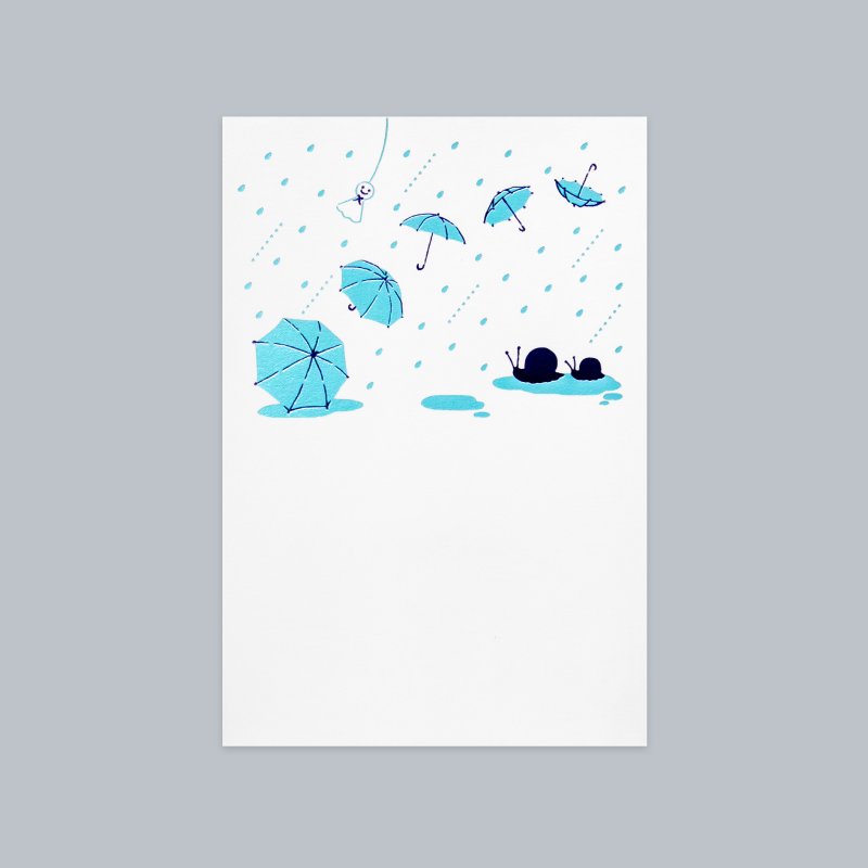 曆系列 明信片 6月 雨天 ROKKAKU｜卡片/明信片人氣榜 - Pinkoi
