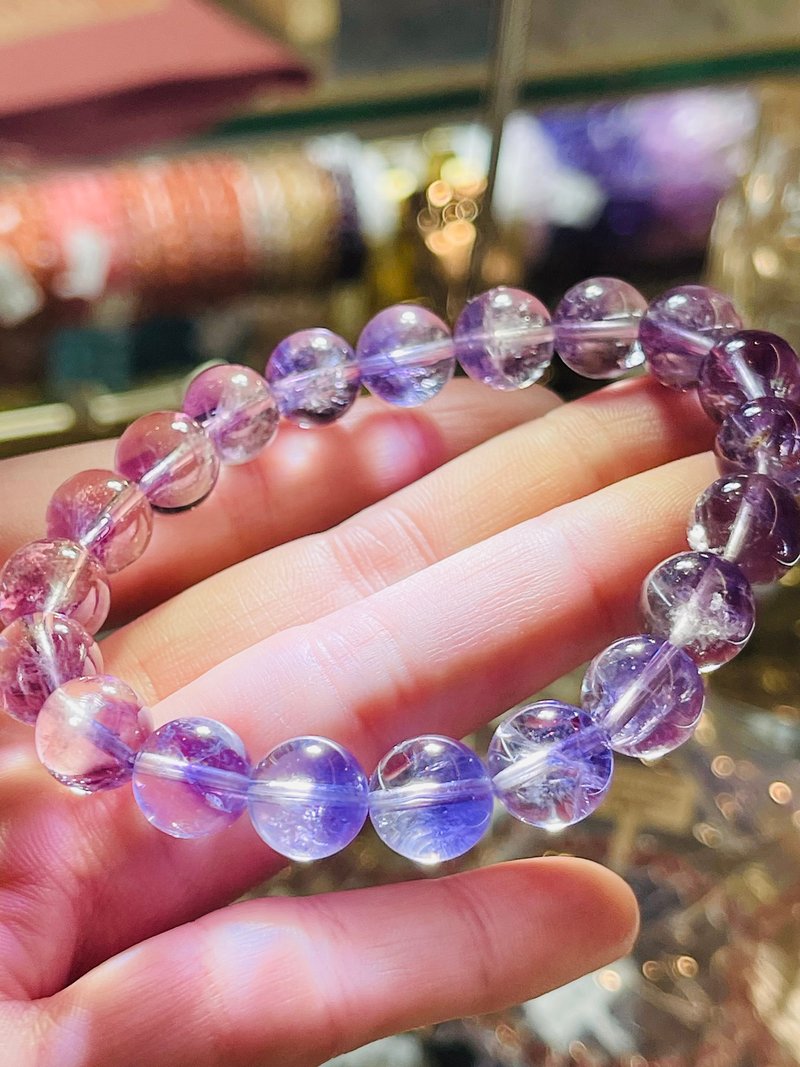 Petty bourgeoisie natural cornucopia purple rabbit hair crystal 10mm ...