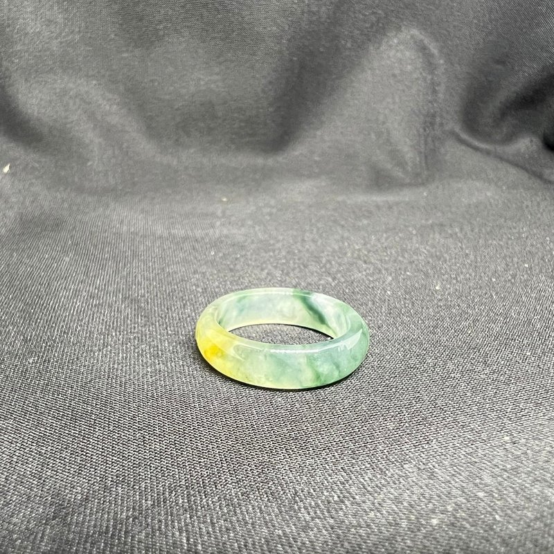 玉戒 | 冰三彩飄藍花圈戒 12# 富璧寶鼎 FBBD JEWELRY｜戒指人氣榜 - Pinkoi