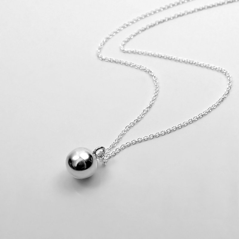瘋狂幾何 | 極簡8mm小圓球925純銀項鍊/鎖骨鍊/多層鍊 Miss Maru Jewellery｜項鍊人氣榜 - Pinkoi