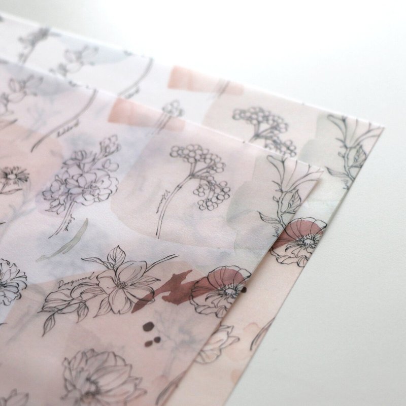 Botanical Sketch Tracing Wrapping Paper - Shop meltow Other - Pinkoi
