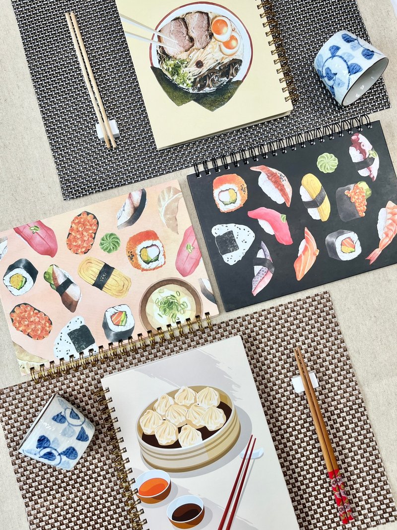 いただきますー日本料理系列線圈本_共4款 EGO｜筆記本/手帳人氣榜 - Pinkoi