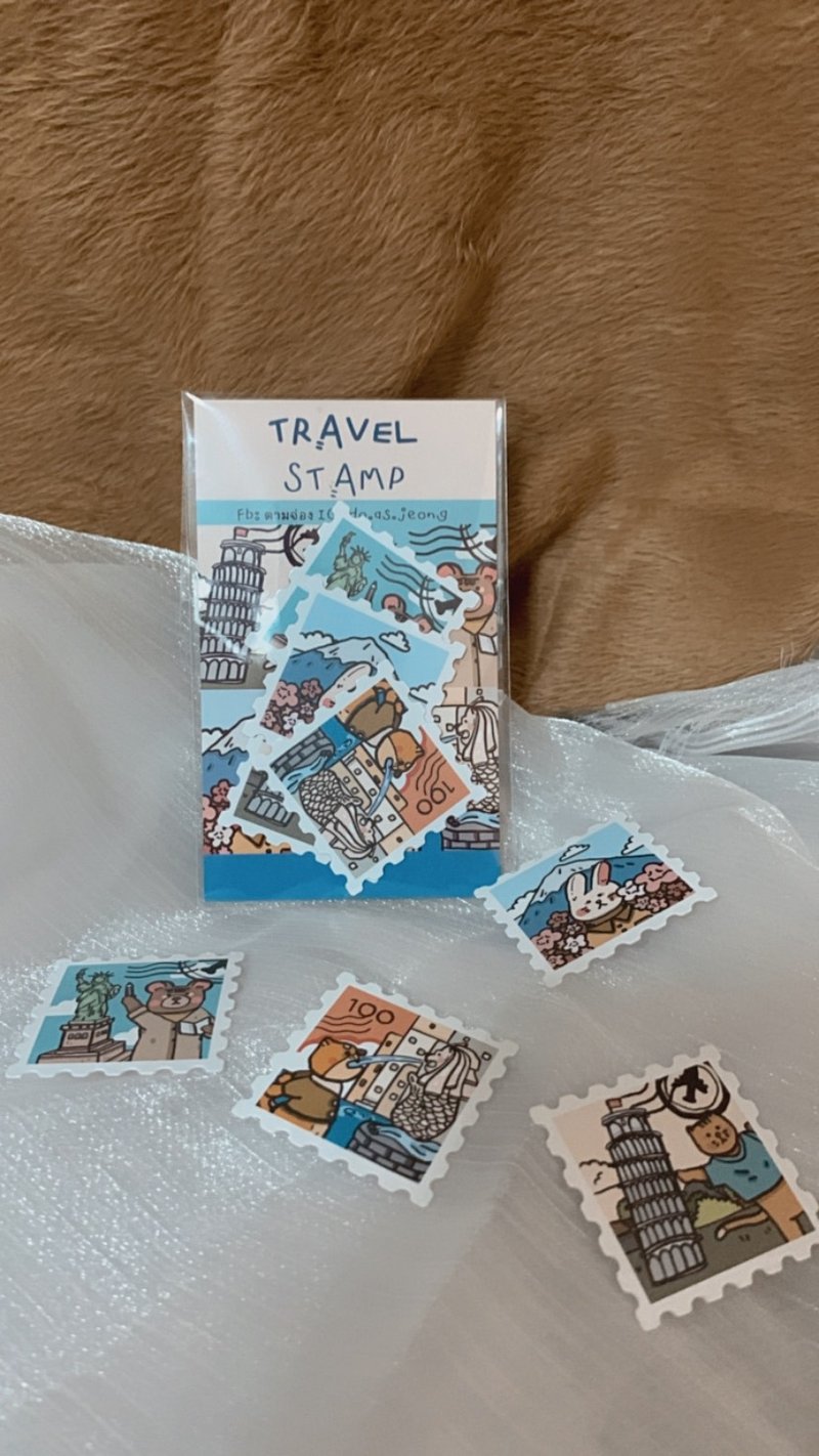 Travel Stamp Stickers - 設計館 Do As Jeong 貼紙 - Pinkoi