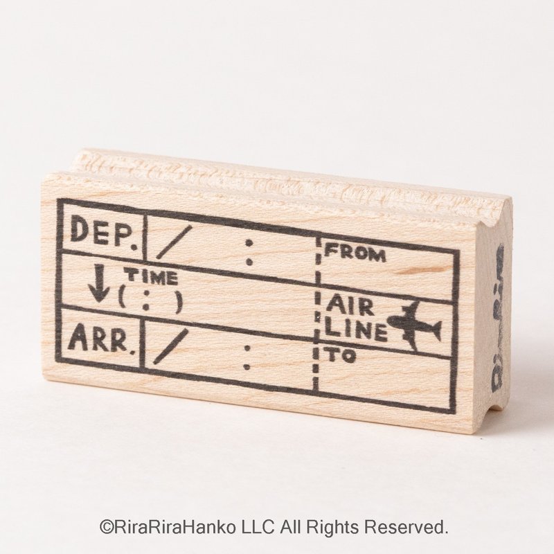 Air ticket/Air ticket*Rubber stamp*R280 - Shop RiraRiraHanko Stamps ...