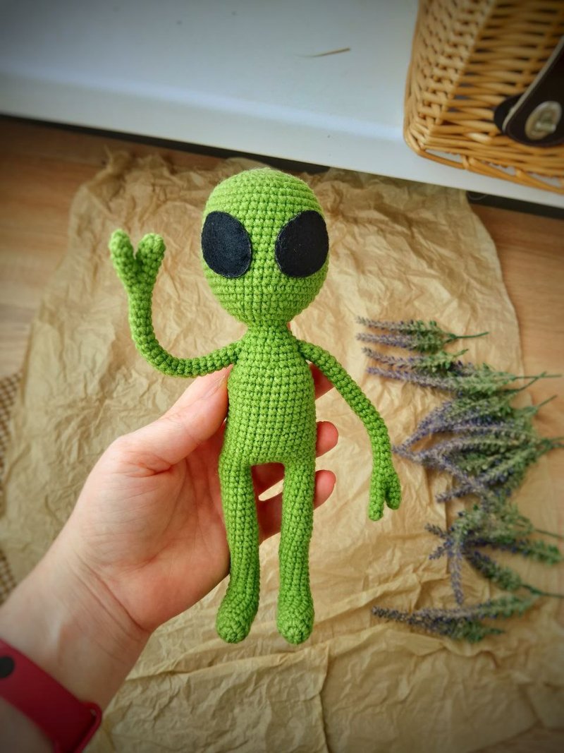 Green alien doll, Alien Shaped Plush Toy, Soft Cartoon Stuffed Doll For ...