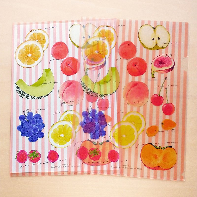 クリアファイル フルーツ Ponchise｜文件夾/資料夾人氣榜 - Pinkoi