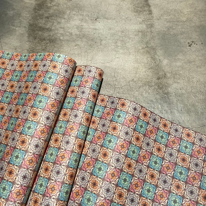 | Retro tile series_arrangement 02 | wrapping paper - สตูดิโอ ...