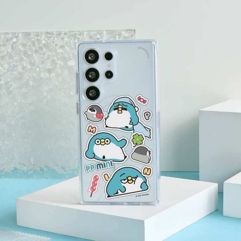 PP mini 日常ステッカー 乱花柄 耐衝撃クリア SAMSUNGスマホケース - ショップ TOYSELECT スマホケース・カバー - Pinkoi