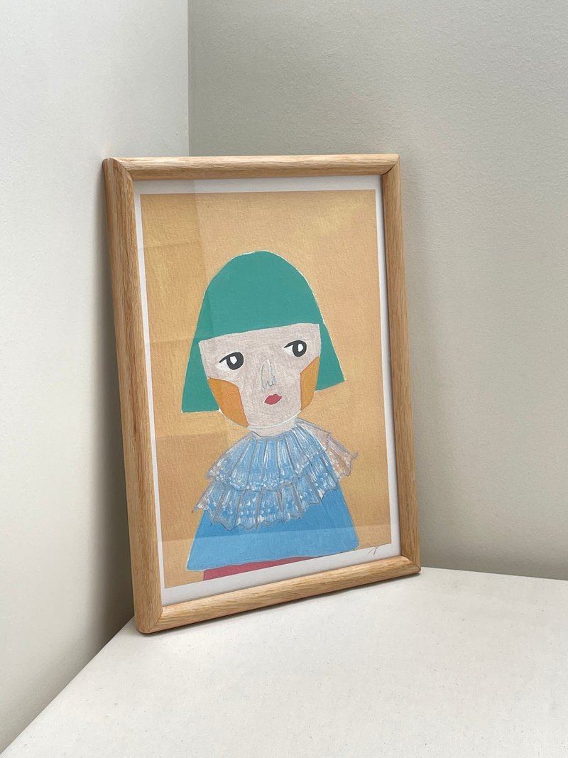 你看我看你 A4原創手繪印刷繪圖 | 掛畫 | 限量 | 裝飾畫 小角落｜海報/掛畫/掛布人氣榜 - Pinkoi