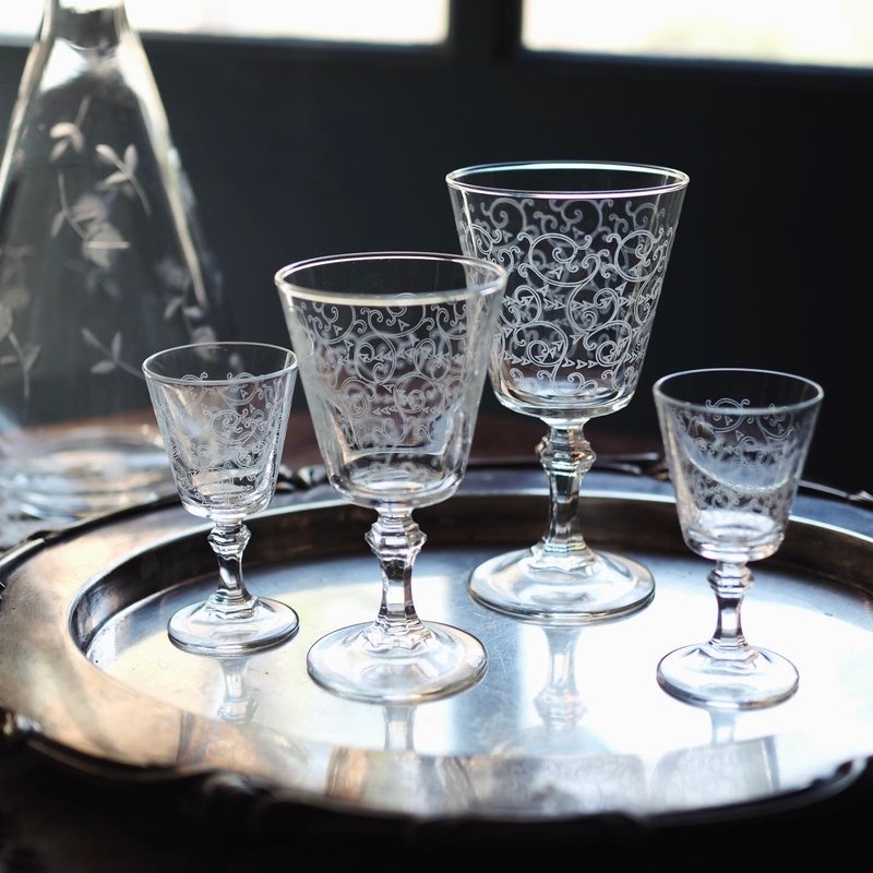 1960-70年法國 Luminarc 高腳小洒杯 菌物 shroom｜酒杯/酒器人氣榜 - Pinkoi