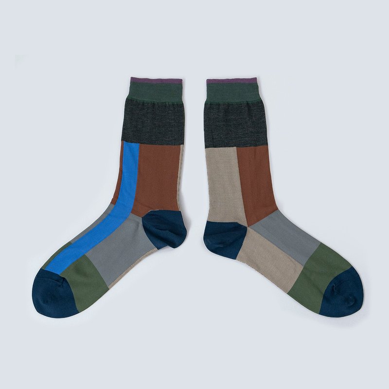 Lサイズ | sun pillar | ブルー COQ KANAKO KAJIHARA｜襪子人氣榜 - Pinkoi